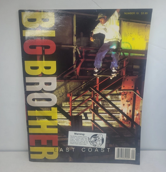 BIG BROTHER SKATEBOARD MAGAZINE Issue #19 East Coast Tour 1995 Jackass ...